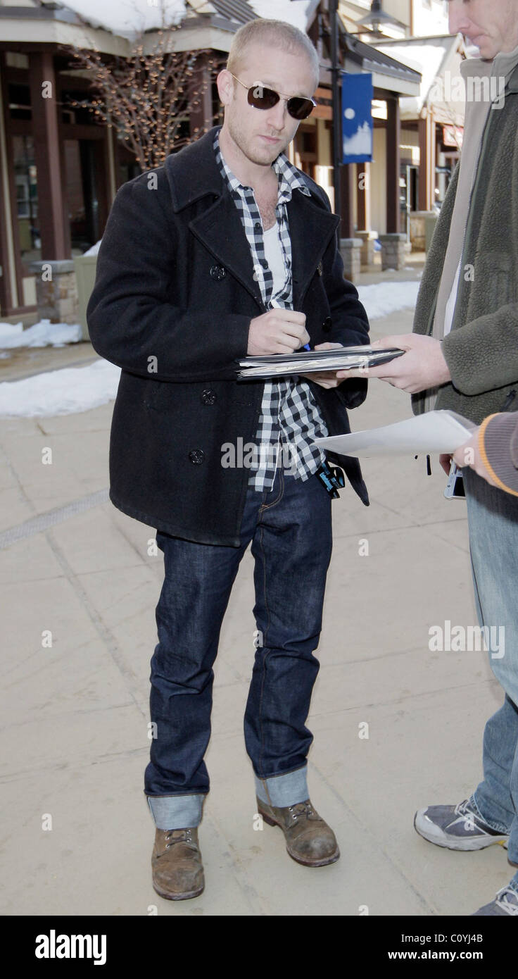 Ben Foster out and about during the 2009 Sundance Film Festival, Day 4 ...