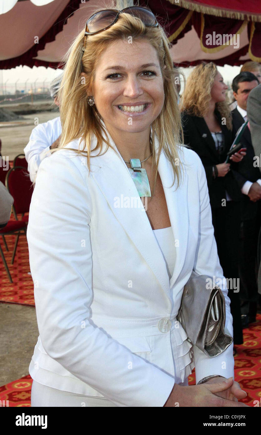Princess Maxima during her visit to Oman, where the royal couple ...