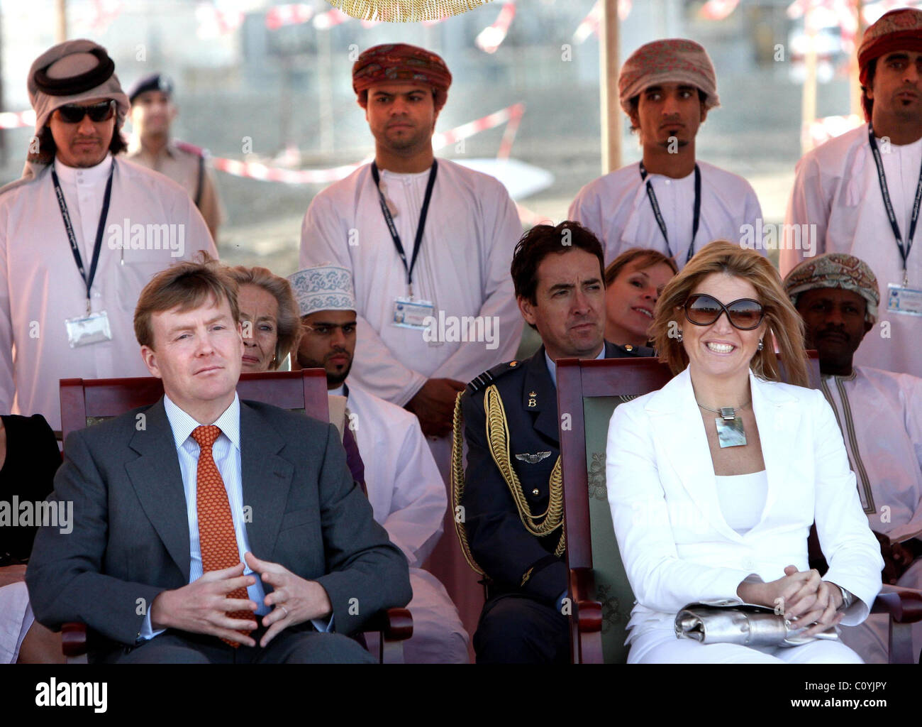 Dutch Prince Willem-Alexander and Princess Maxima during their visit to ...