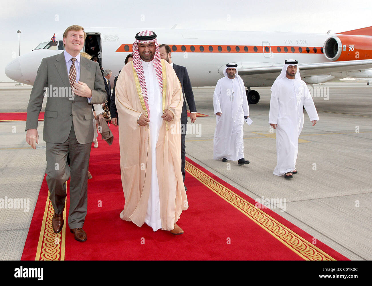Dutch Prince Willem-Alexander and Princess Maxima arrive by government ...