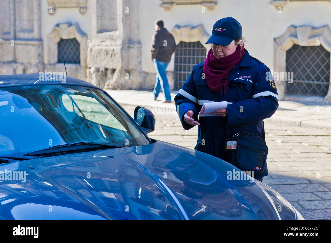 Traffic Auxiliary, Milan, italy Stock Photo - Alamy
