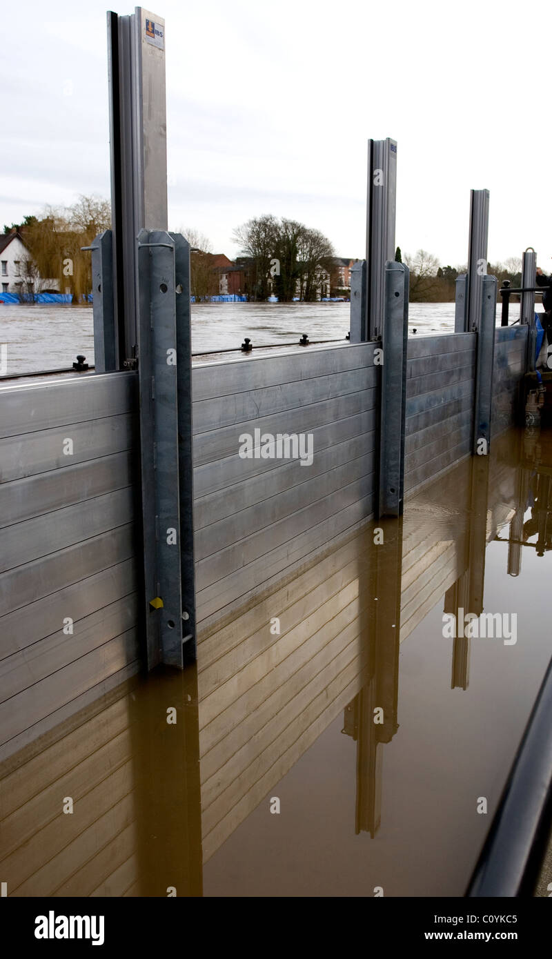 Flooding in the town of Bewdley in Shropshire and surrounding areas ...