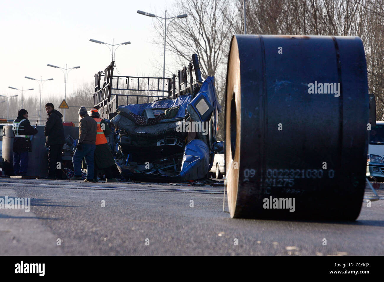I''M STEEL ALIVE! A lorry driver had a miraculous escape when tons of ...