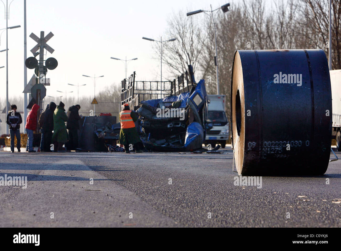 I''M STEEL ALIVE! A lorry driver had a miraculous escape when tons of ...