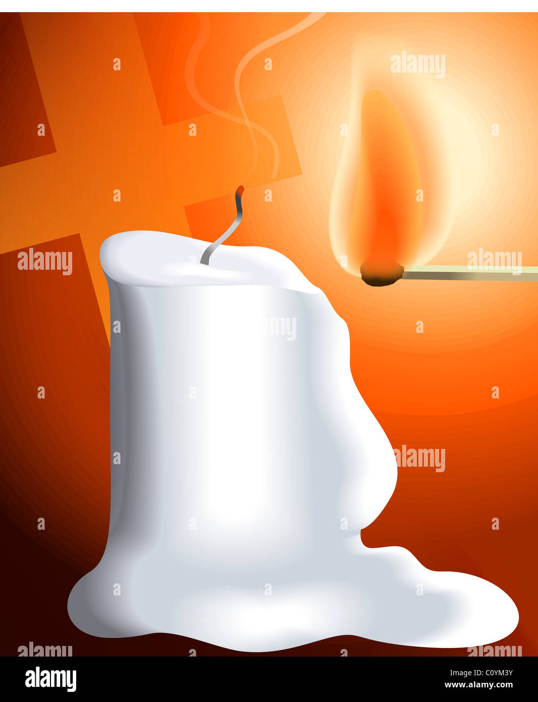 Light match painting hi-res stock photography and images - Alamy