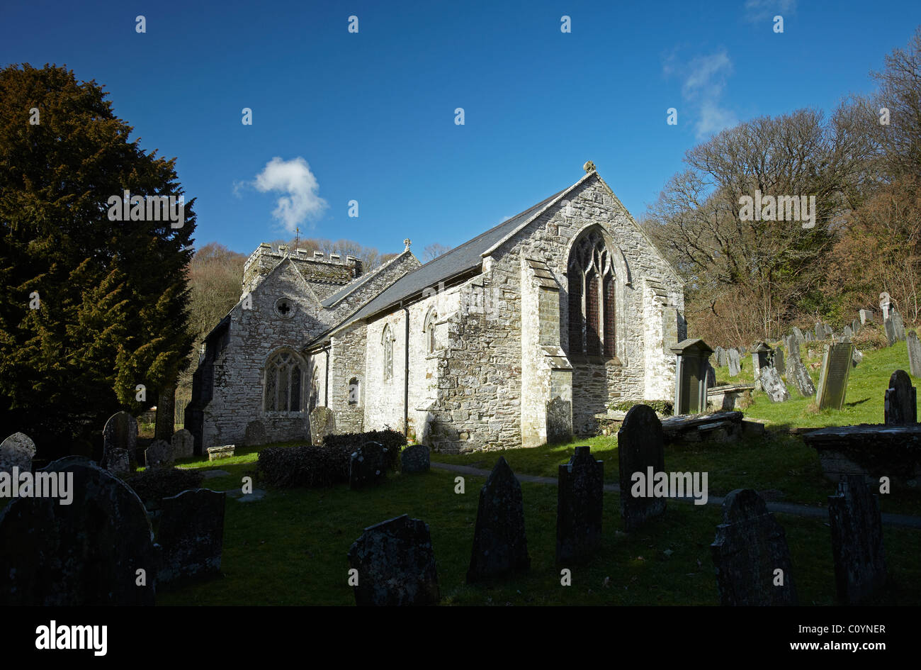 The Church of St Brynach, Nevern, Pembrokeshire, Wales, UK Stock Photo ...