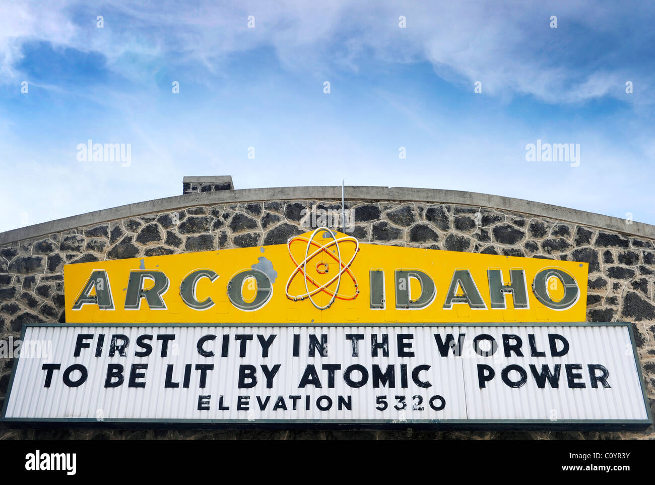 As the sign describes, this was the first ever city to be powered by ...