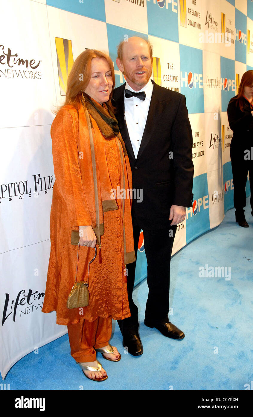 Cheryl Howard and Ron Howard The Creative Coalition 2009 Inaugural Ball ...