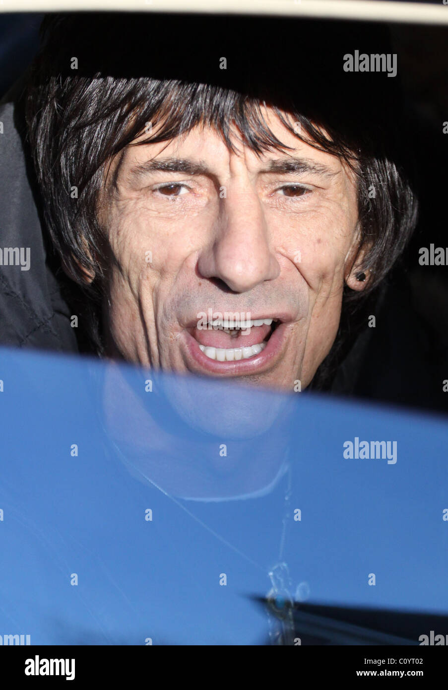 Ronnie Wood Visits a pet shop with girlfriend Ekaterina Ivanova. Ronnie ...