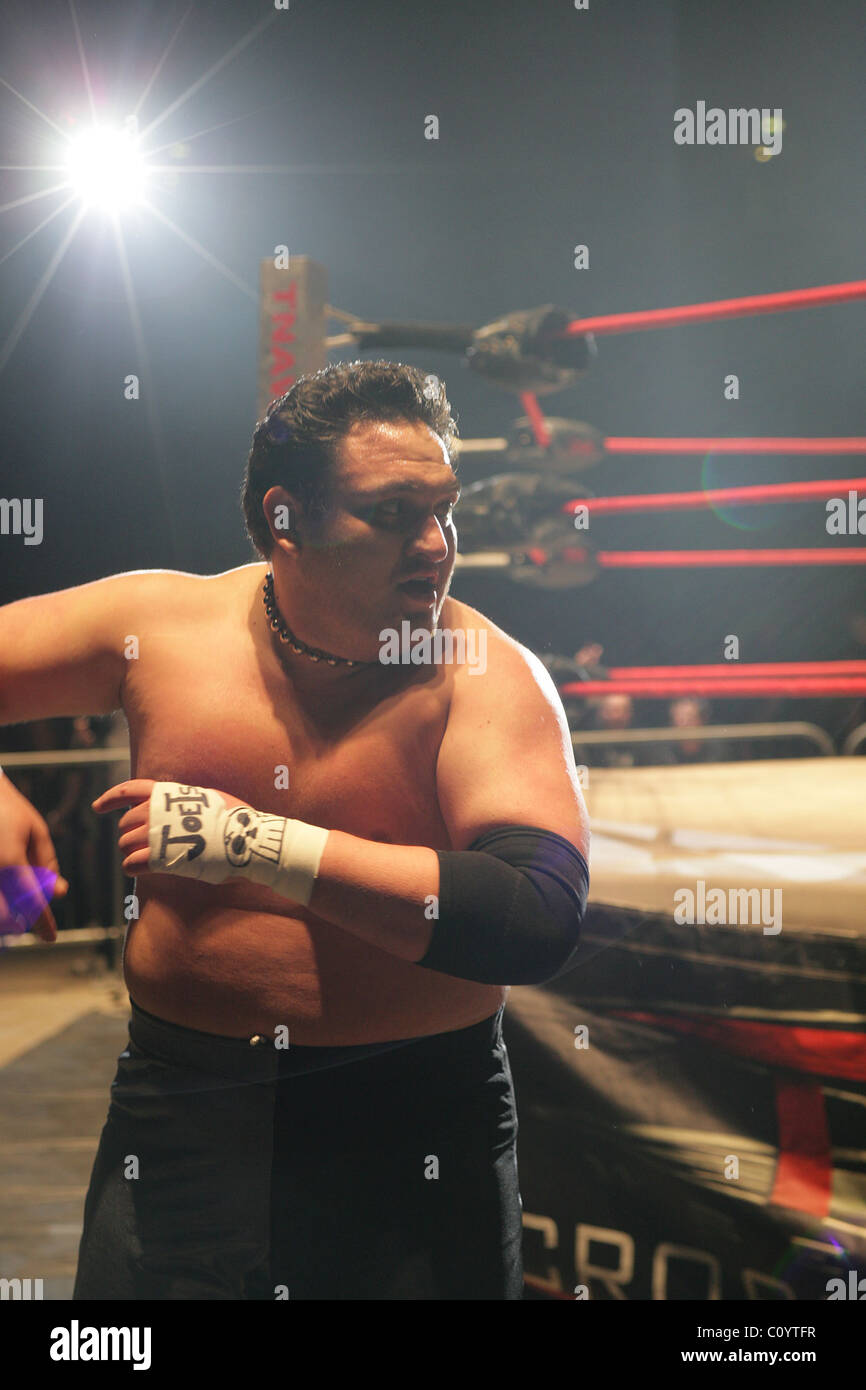 Samoa Joe TNA Wrestling and the MEN Arena Manchester, England - 20.01. ...