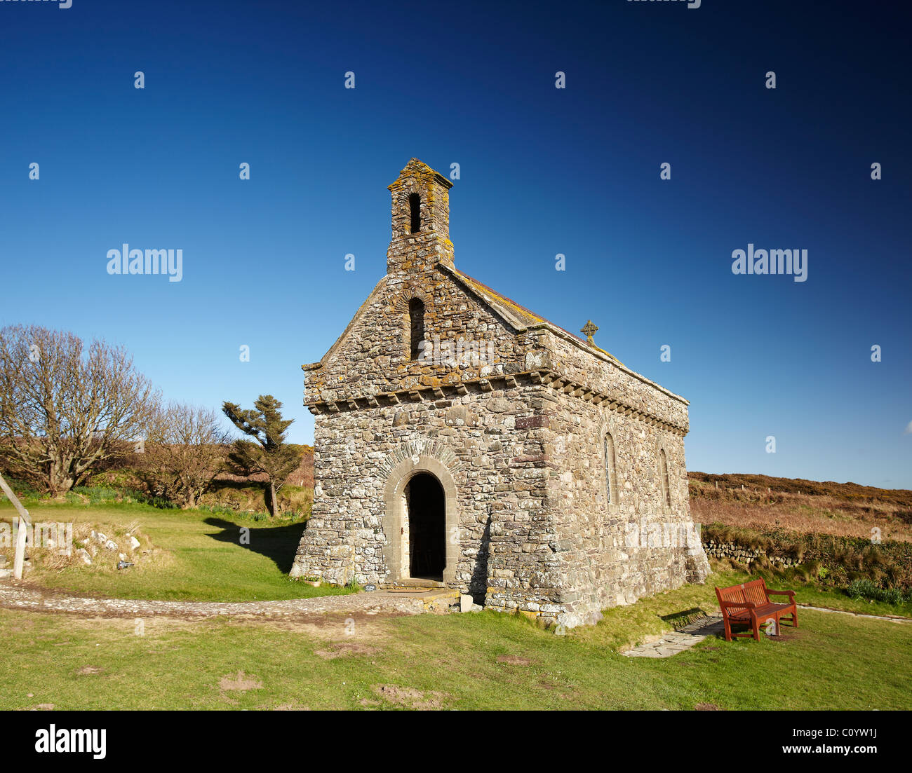 St. non's chapel wales hi-res stock photography and images - Alamy