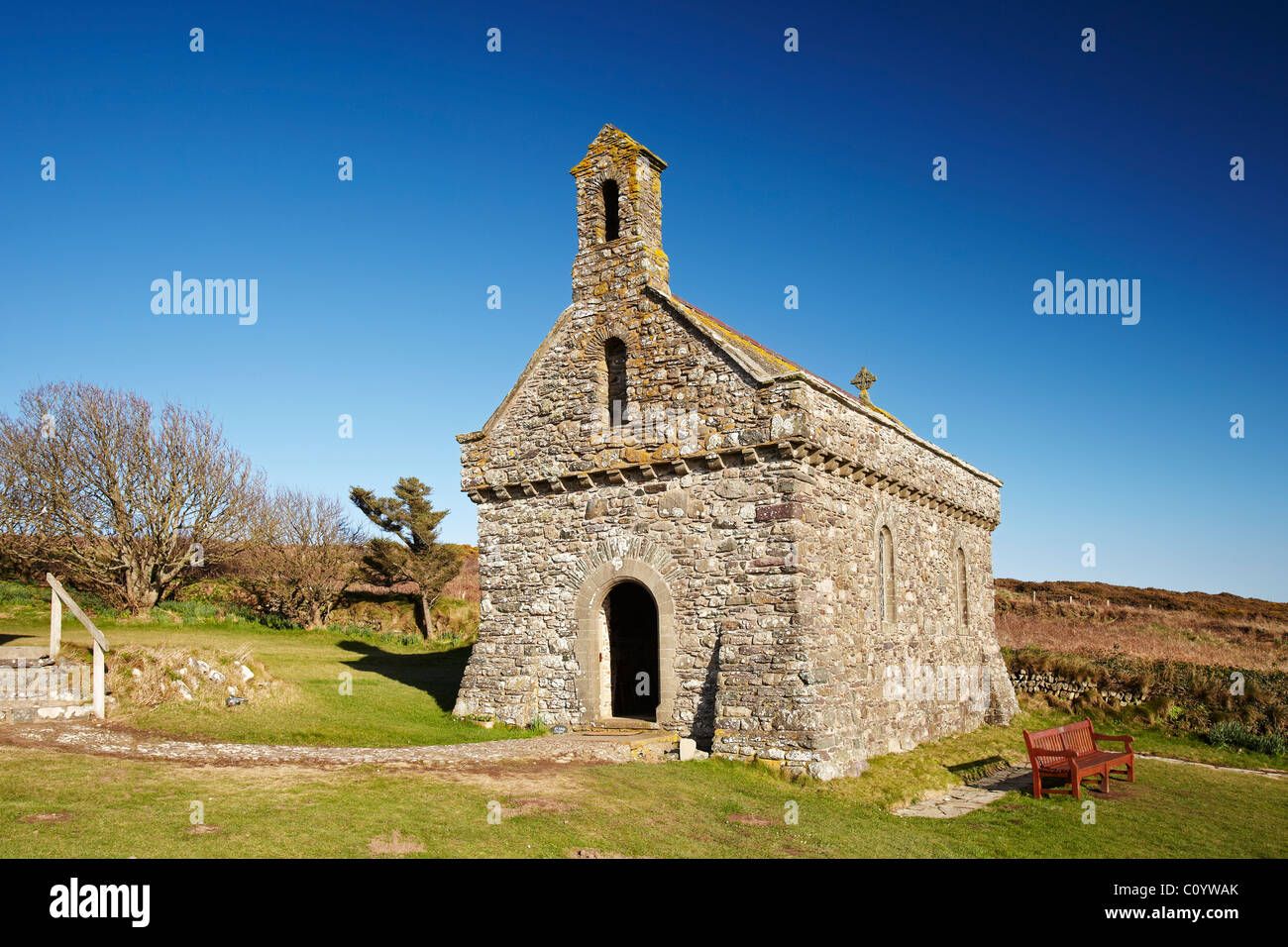 St. non's chapel wales hi-res stock photography and images - Alamy