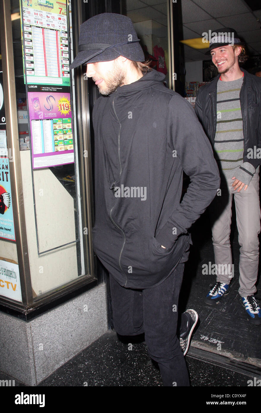 Jared Leto walking down Hollywood Boulevard with friends after leaving ...