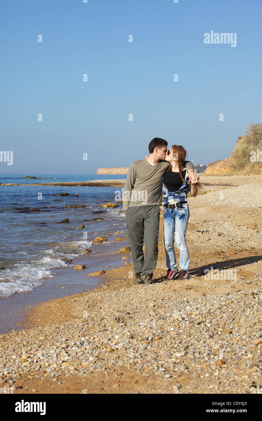 Tow lovers on the beach Stock Photo - Alamy