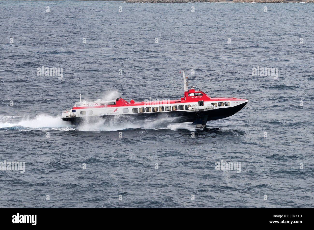 Flying dolphin hydrofoil ferry greece hi-res stock photography and images - Alamy