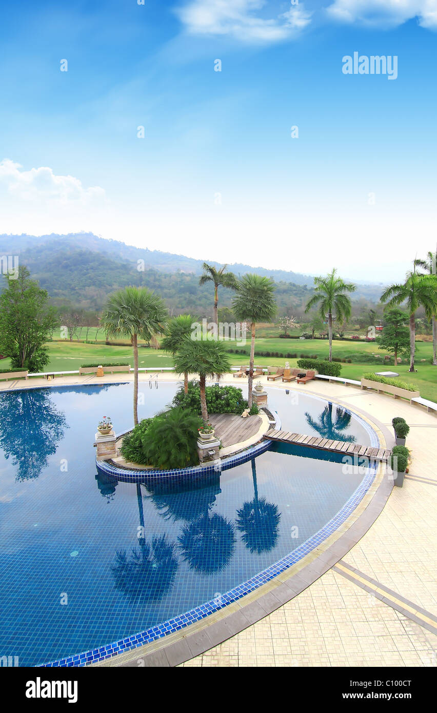 Beautiful swimming pool Stock Photo - Alamy