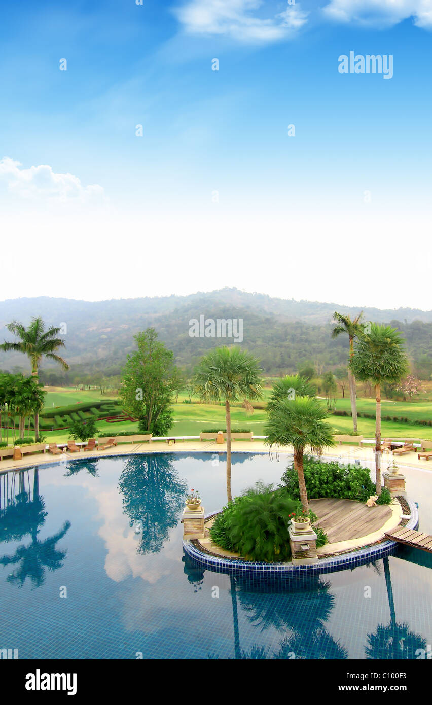Beautiful swimming pool Stock Photo - Alamy