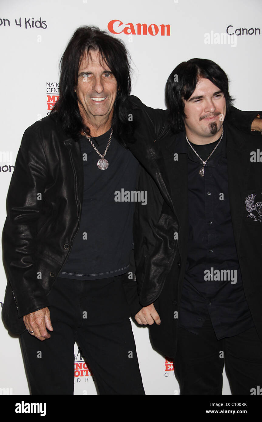 Alice Cooper, Dash Cooper 10th annual Canon USA charity benefit for the ...