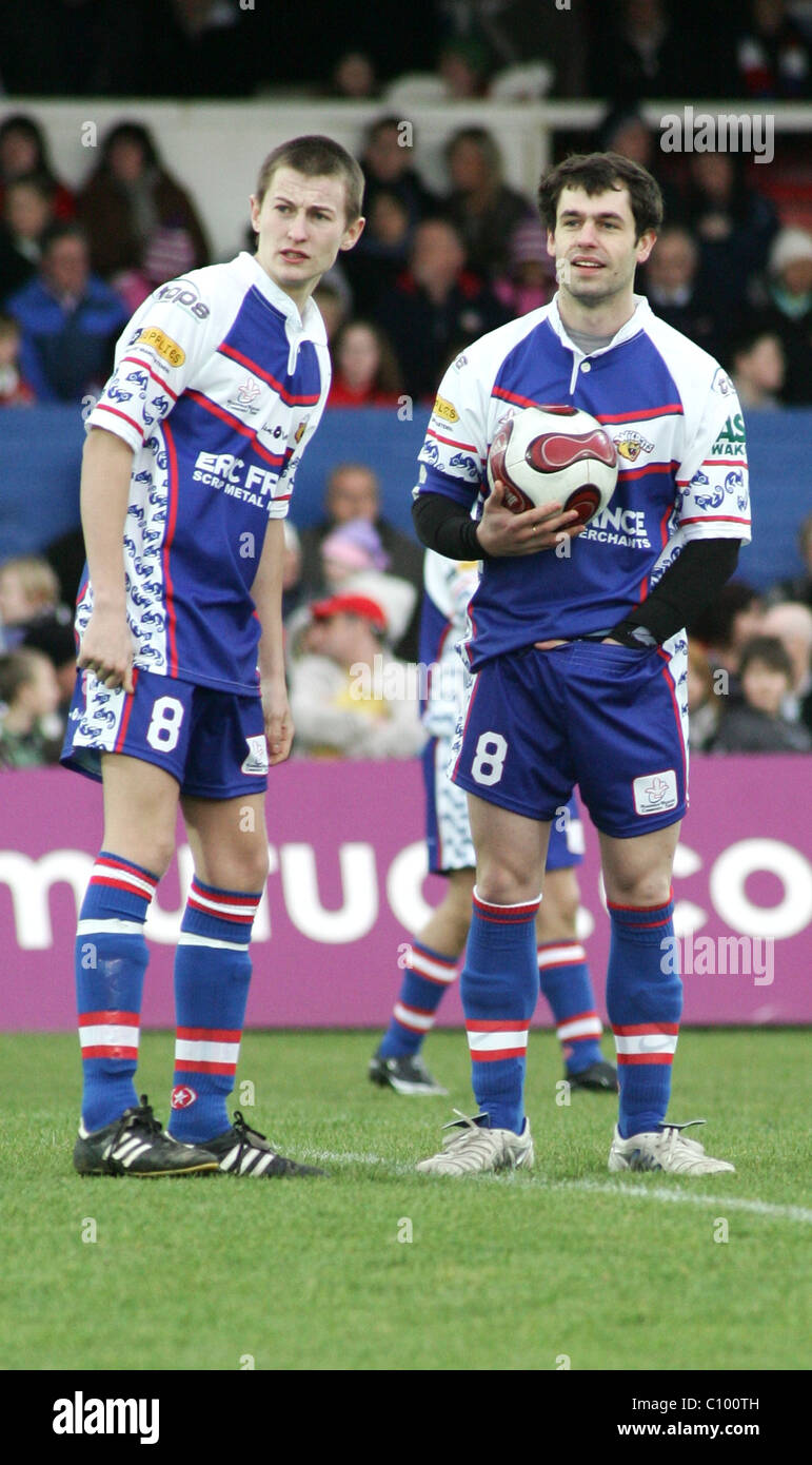 Kelvin Fletcher Charity football and rugby match in aid of Adam Watene ...