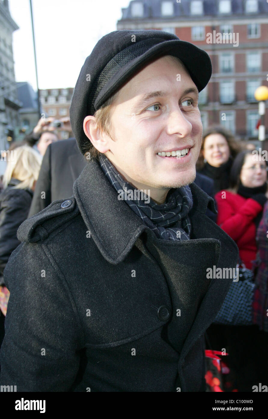 Mark Owen Take That members arriving at the BBC Radio 2 building London ...