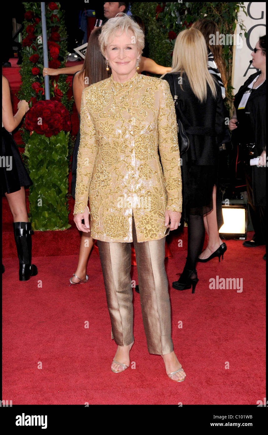 Glenn Close 66th Annual Golden Globe awards - Red Carpet Los Angeles ...