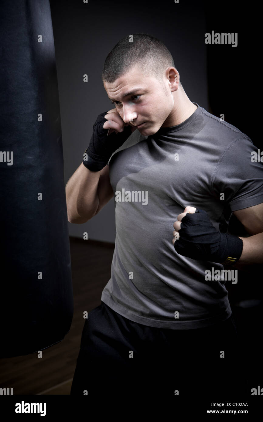 portrait of a young boxer Stock Photo - Alamy