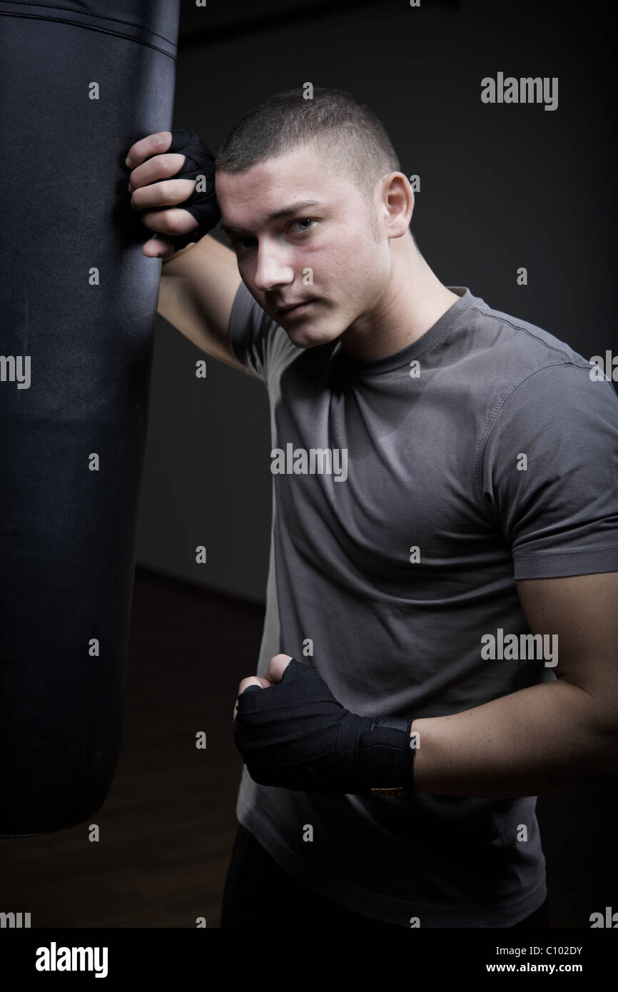 portrait of a young boxer Stock Photo - Alamy