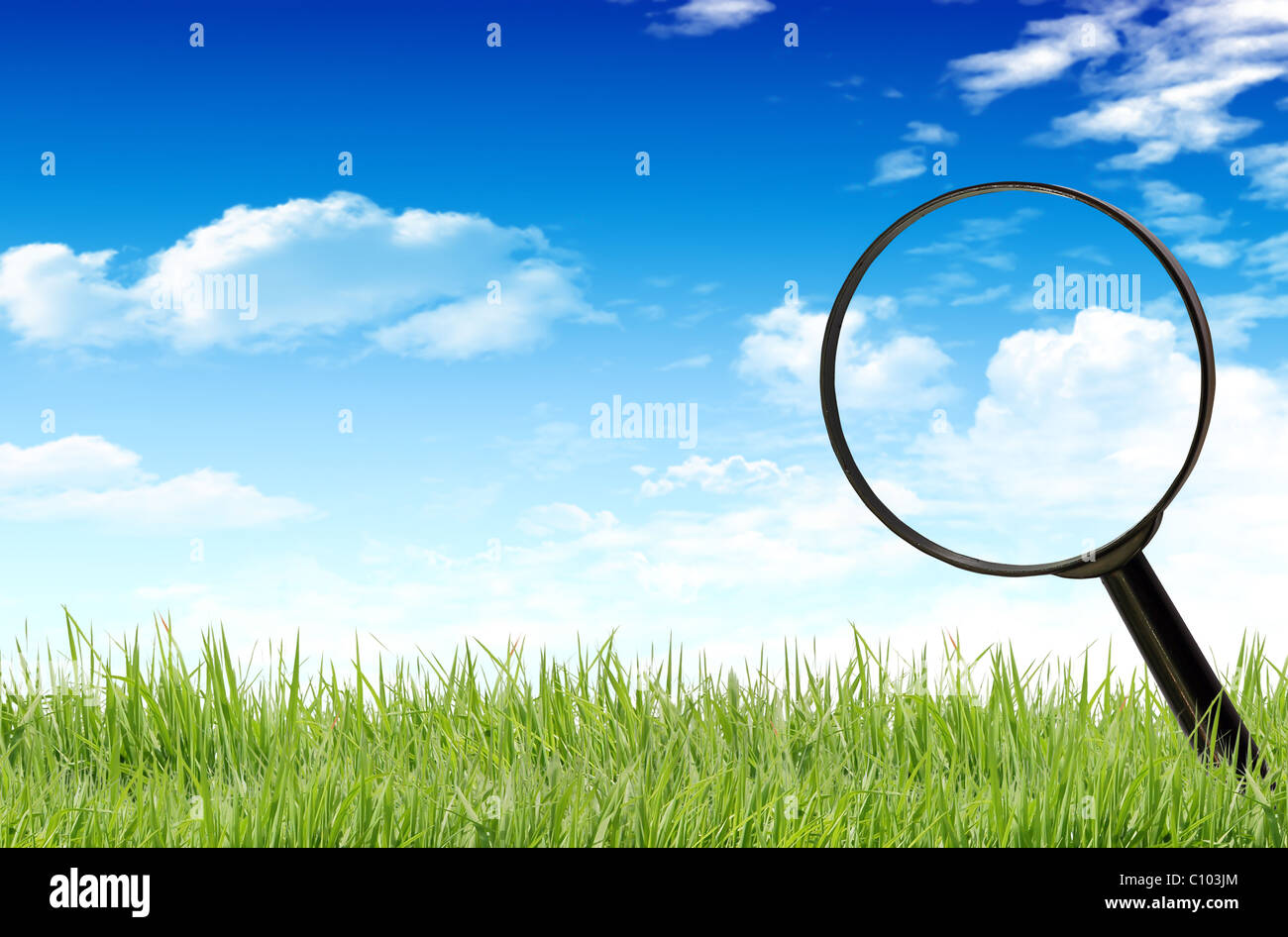 Magnifying glass eco hi-res stock photography and images - Alamy