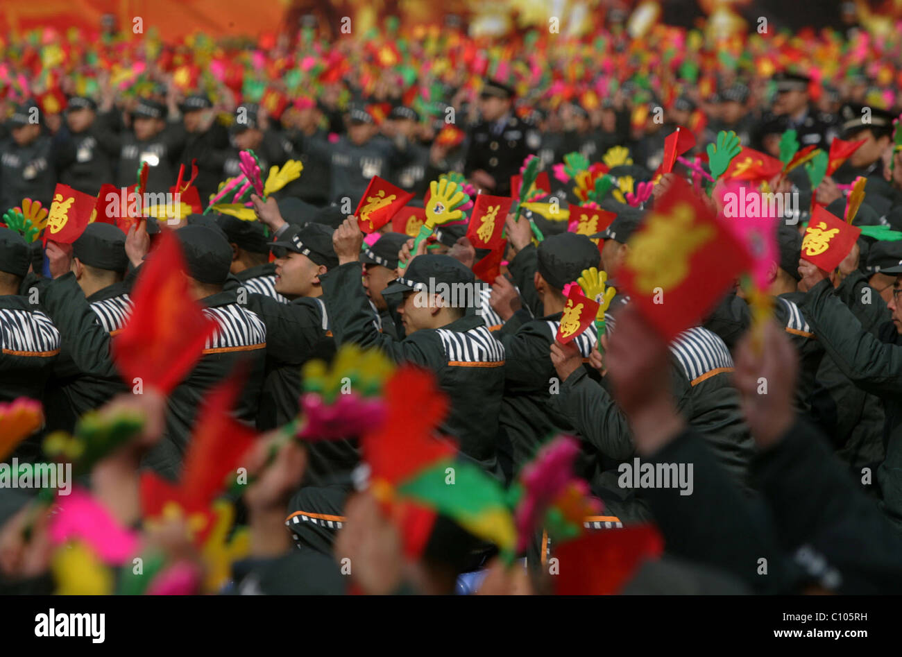LIFE OF MIME Crooks at a prison in China put on a glizty variety show ...