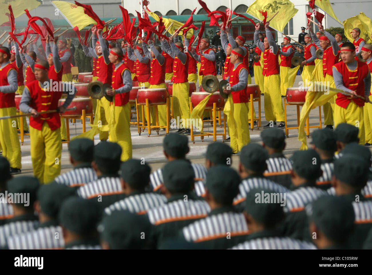 LIFE OF MIME Crooks at a prison in China put on a glizty variety show ...