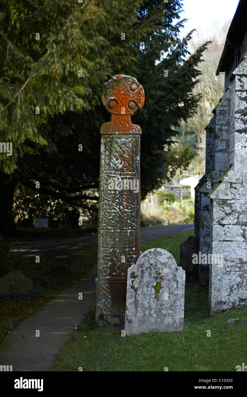The Nevern Cross. A Medieval Celtic Christian stone cross, St Brynach ...