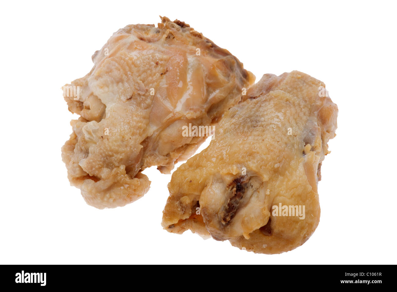 object on white - food fried chicken Stock Photo - Alamy