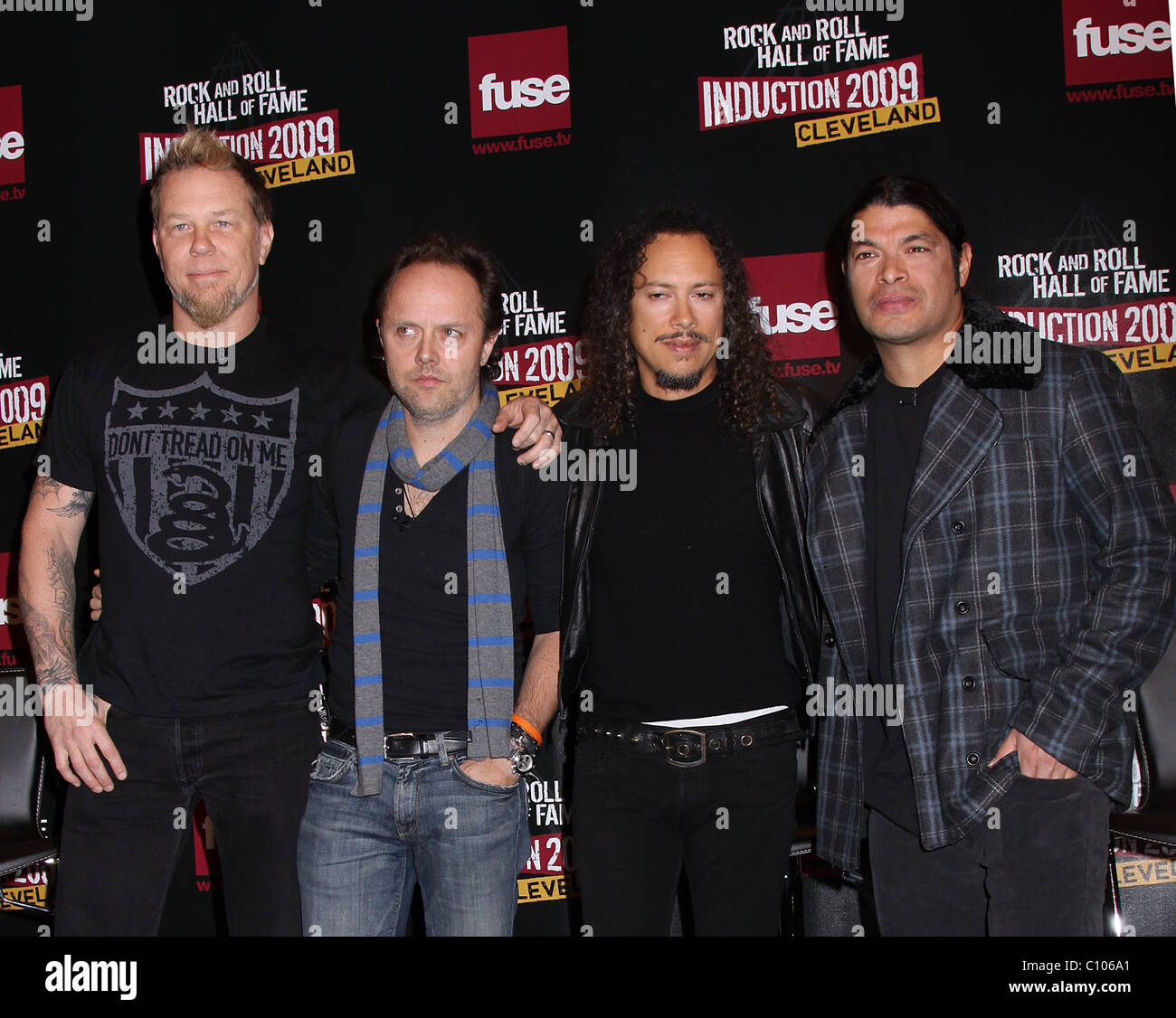 James Hetfield, Lars Ulrich, Kirk Hammett and Robert Trujillo of ...