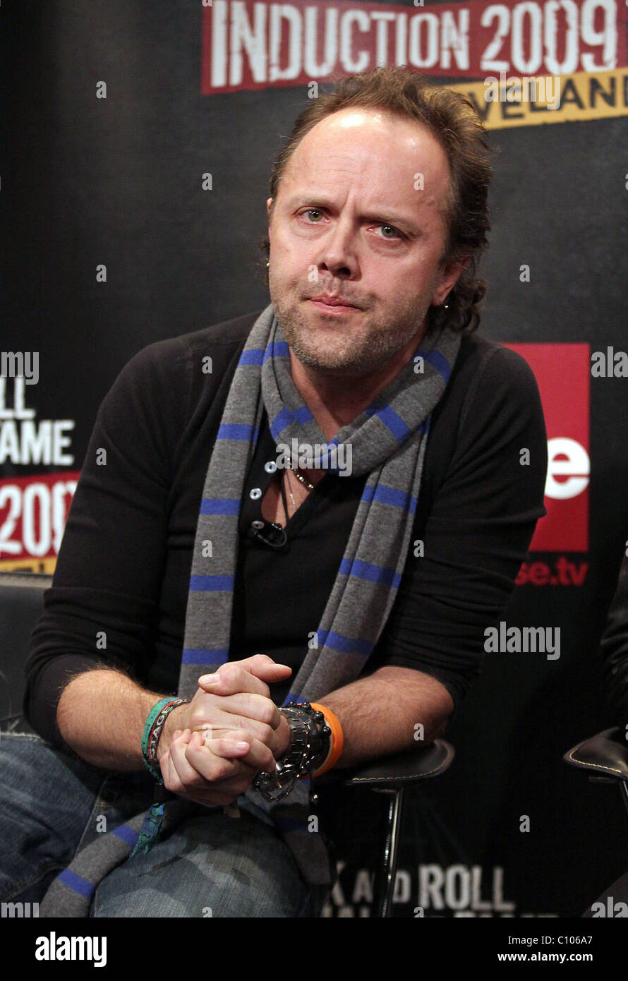 Lars Ulrich Rock and Roll Hall of Fame Announce the 2009 Inductees at ...