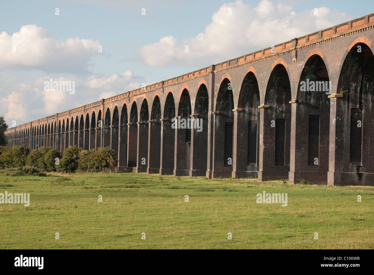 Welland (also Harringworth or Seaton) viaduct spanning the Welland ...