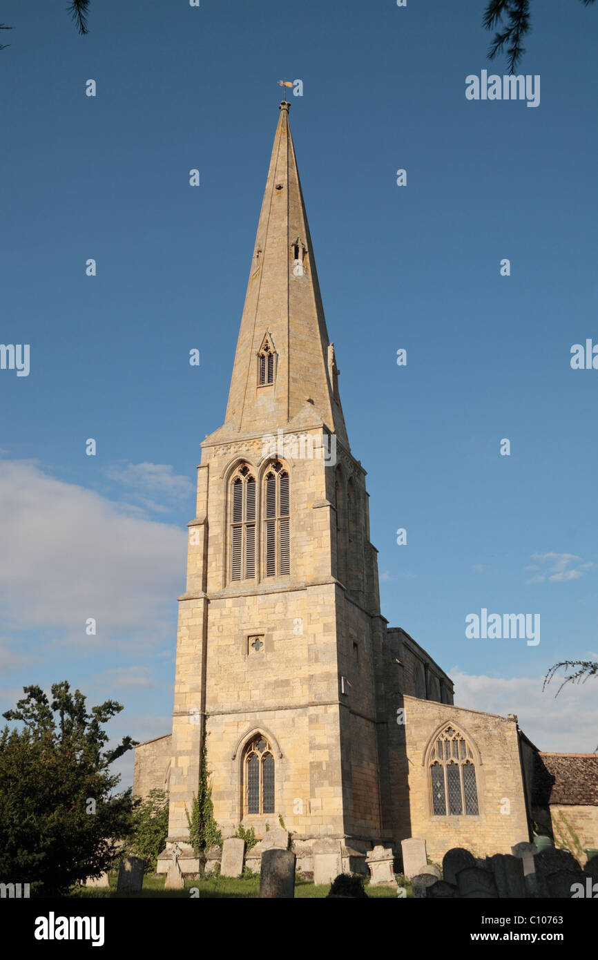 The Church of St Peter in the pretty village of Barrowden, Rutland ...