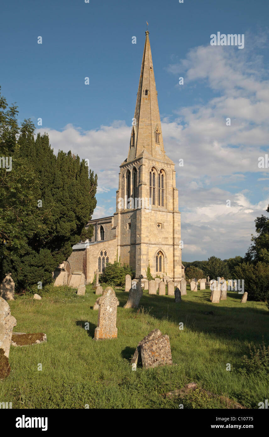 The Church of St Peter in the pretty village of Barrowden, Rutland ...