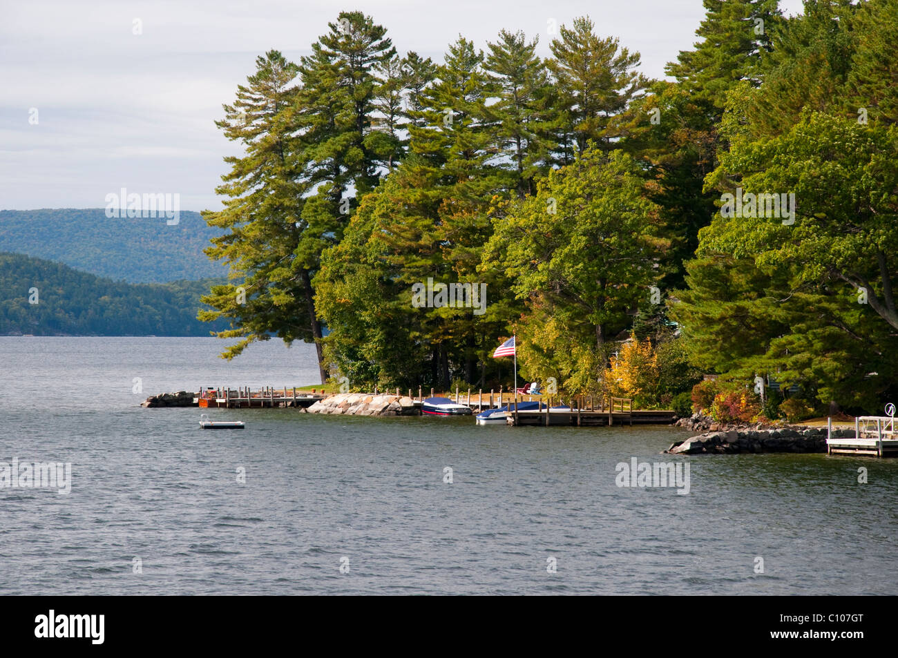Lake Winnipesaukee in New Hampshire in the USA Stock Photo - Alamy