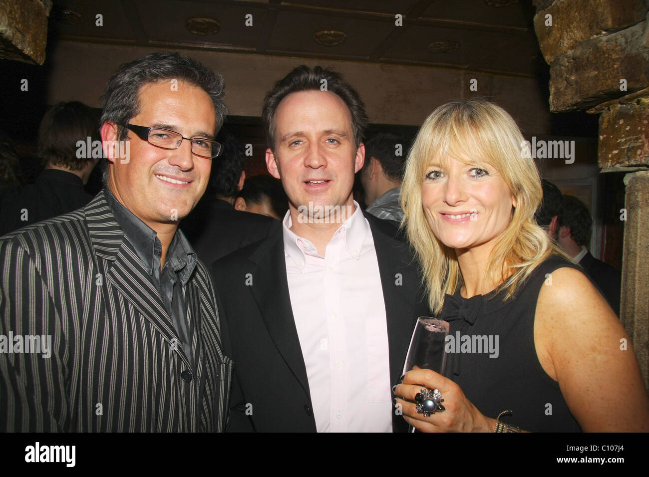 Simon Hinton, Gaby Roslin and her partner Atelier-Mayer Aftershow party ...