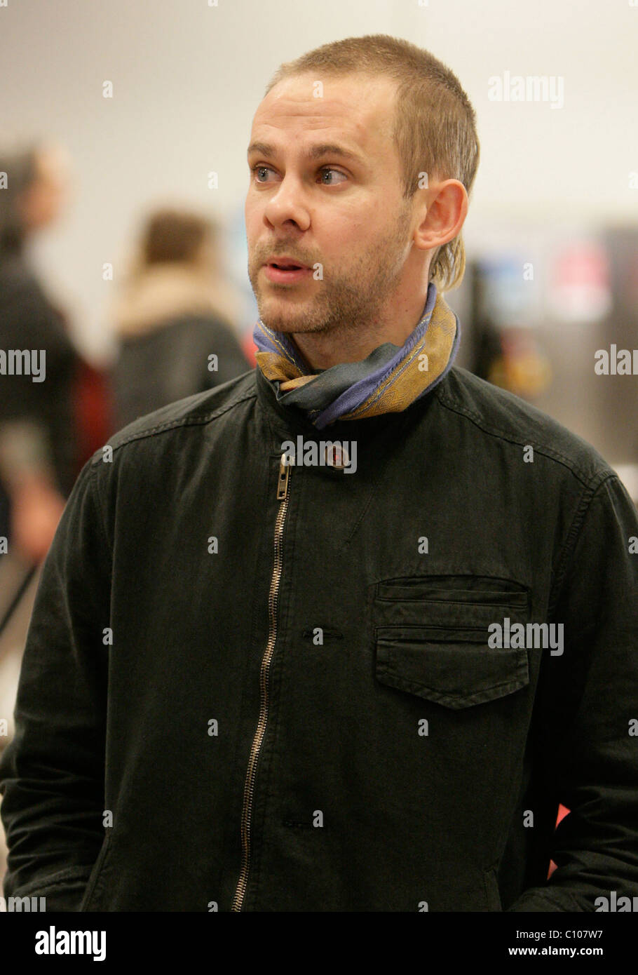 Dominic Monaghan arriving at Salt Lake City airport for the 2009 ...