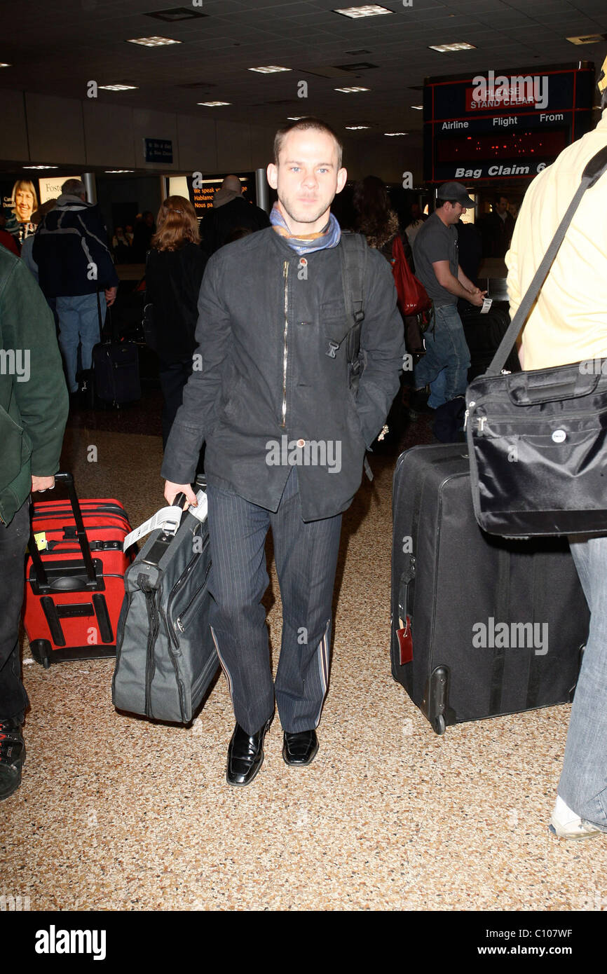 Dominic Monaghan arriving at Salt Lake City airport for the 2009 ...