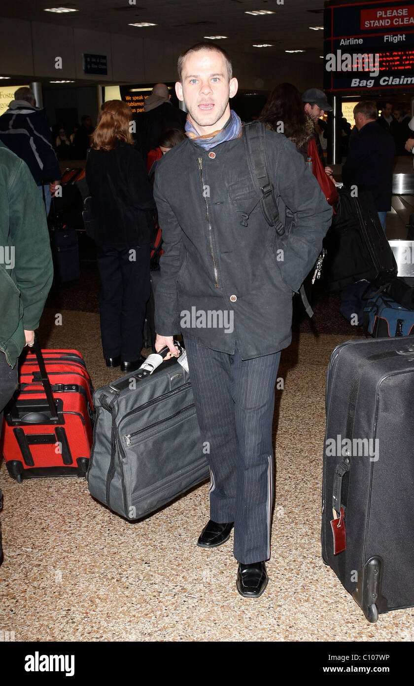 Dominic Monaghan arriving at Salt Lake City airport for the 2009 ...