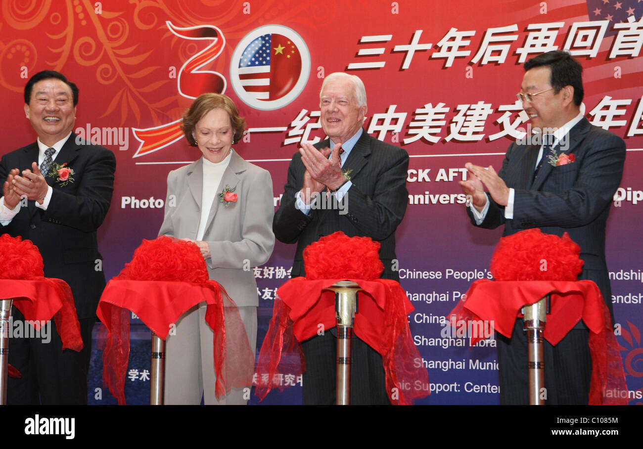 Former US President Jimmy Carter attends the opening ceremony of a ...