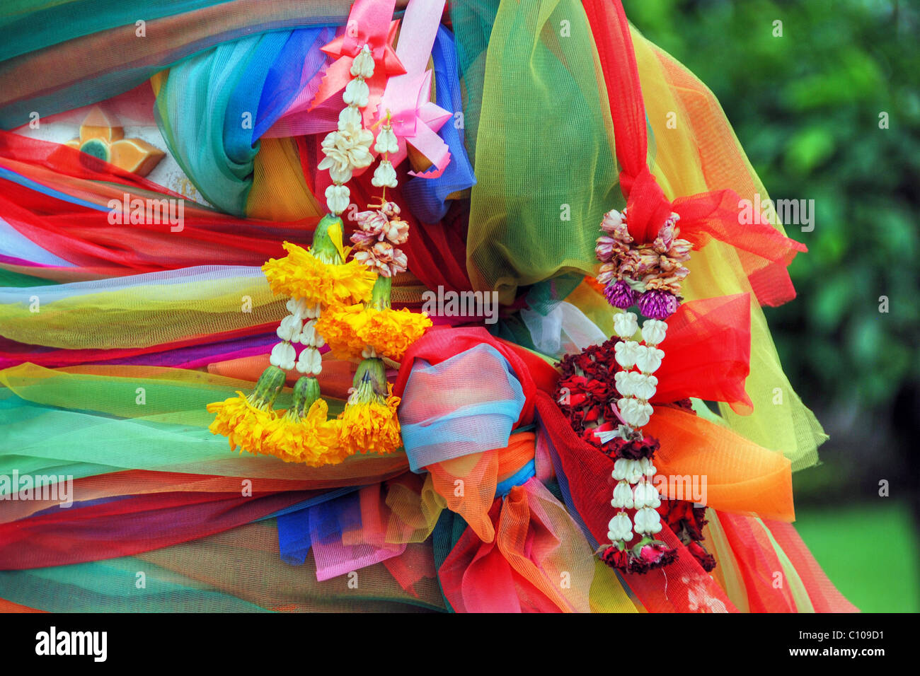 Multi colored Silk in Bangkok, Thailand Stock Photo - Alamy
