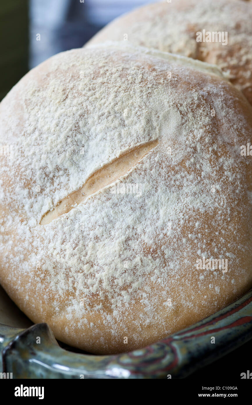 Rustic homemade bread roll Stock Photo - Alamy