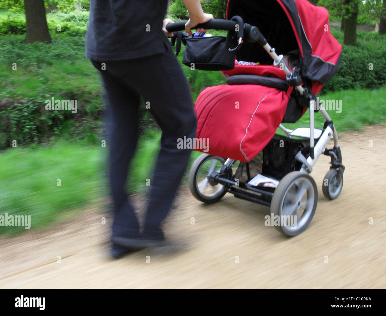 Mothers pushing buggy's during an outdoor exercise class Stock Photo ...