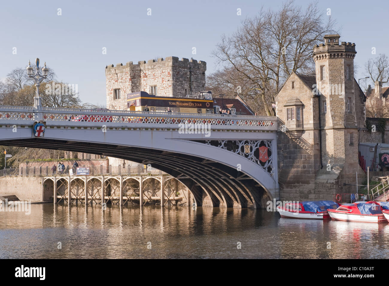 A view of Lendal Bridge, York, taken from the south bank Stock Photo ...