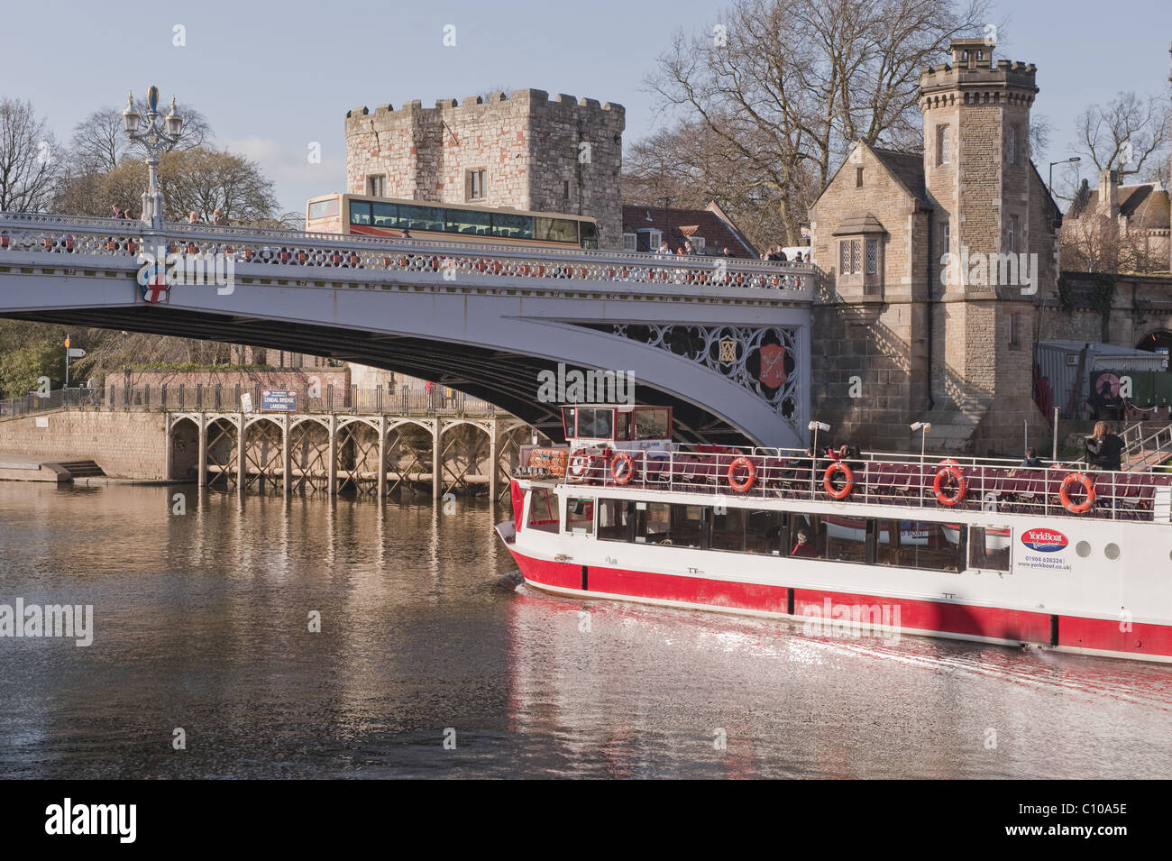 A view of Lendal Bridge, York, taken from the south bank Stock Photo ...