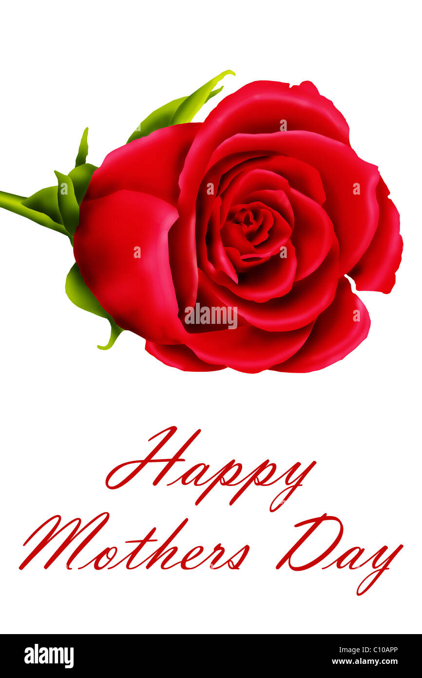 Mother's Day red rose Stock Photo - Alamy