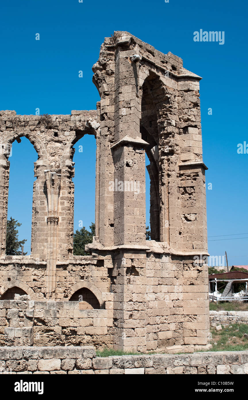 Roman ruins in Famagusta ancient city in northern Cyprus Stock Photo ...